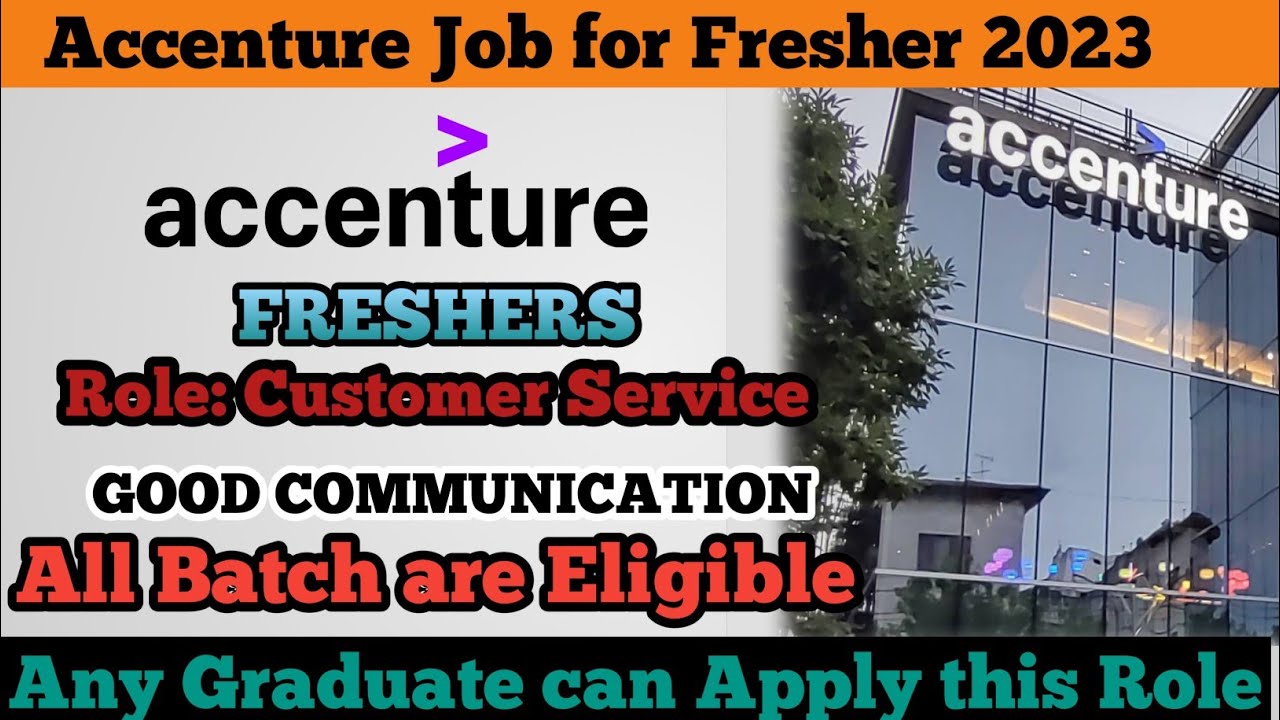 Accenture Hiring for Fresher 2023| Accenture Job for Fresher| Accenture ...