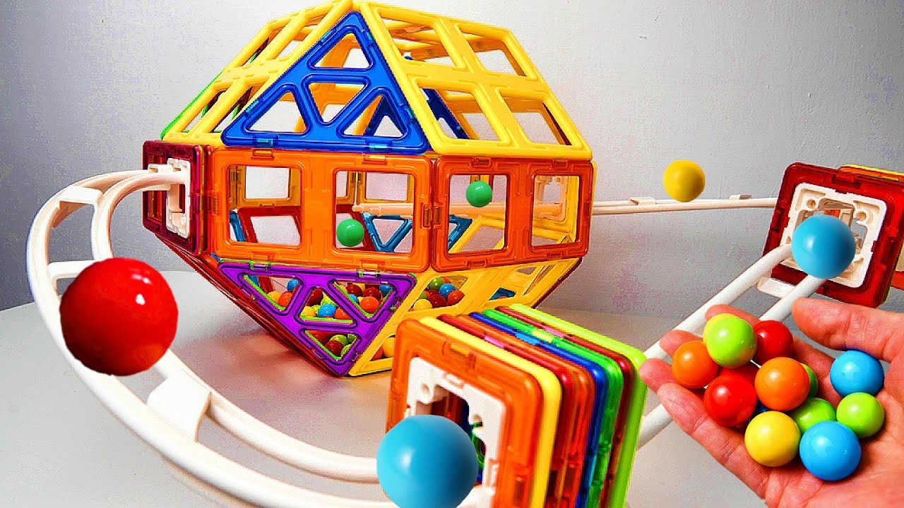 Space Marble Run Race ASMR # 2 ☆ Planet Crash ☆ Creative Healing Sound ...
