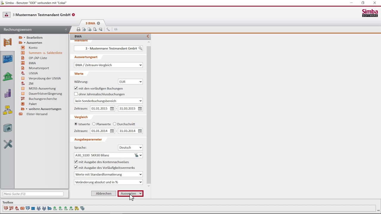 Simba Software Aufbau - YouTube