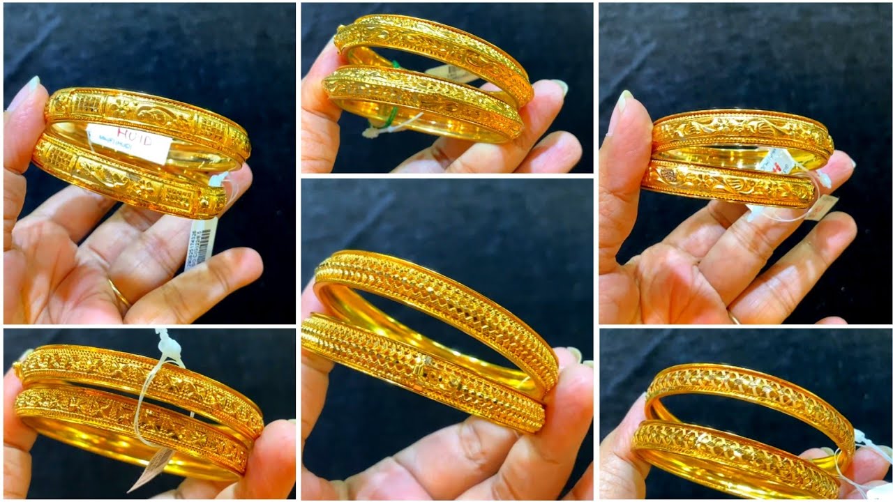 Lightweight Gold Churi Design/soket churi design/Bridal chur design ...
