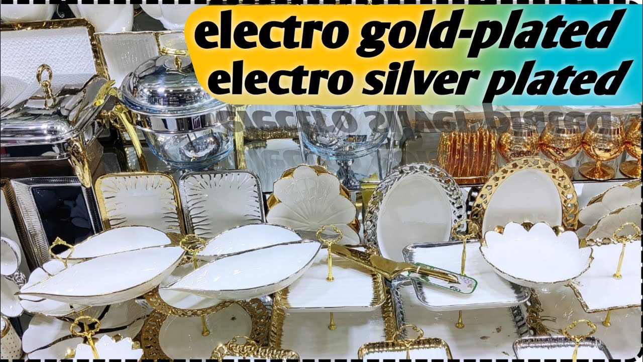 electro gold-plated ceramic antique cakestand tea mugs plater all fancy ...
