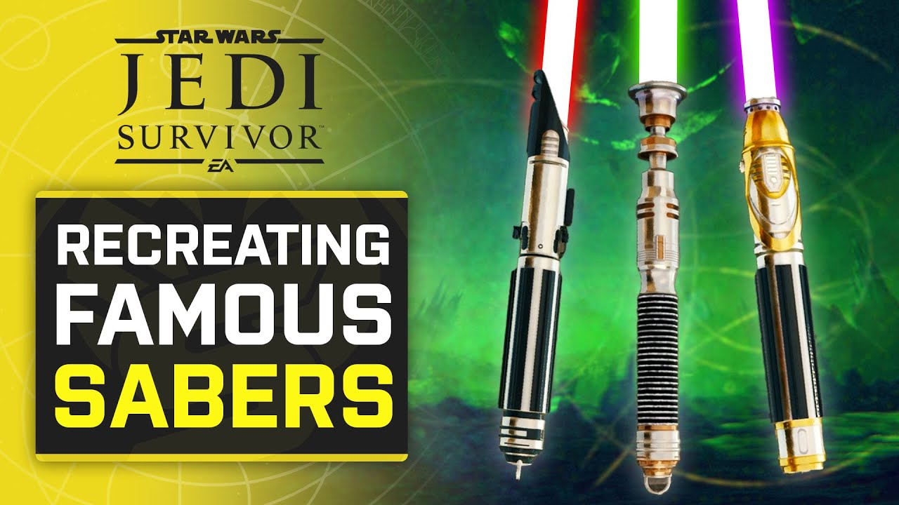 Recreating The Best Famous Lightsabers In Jedi Survivor Youtube
