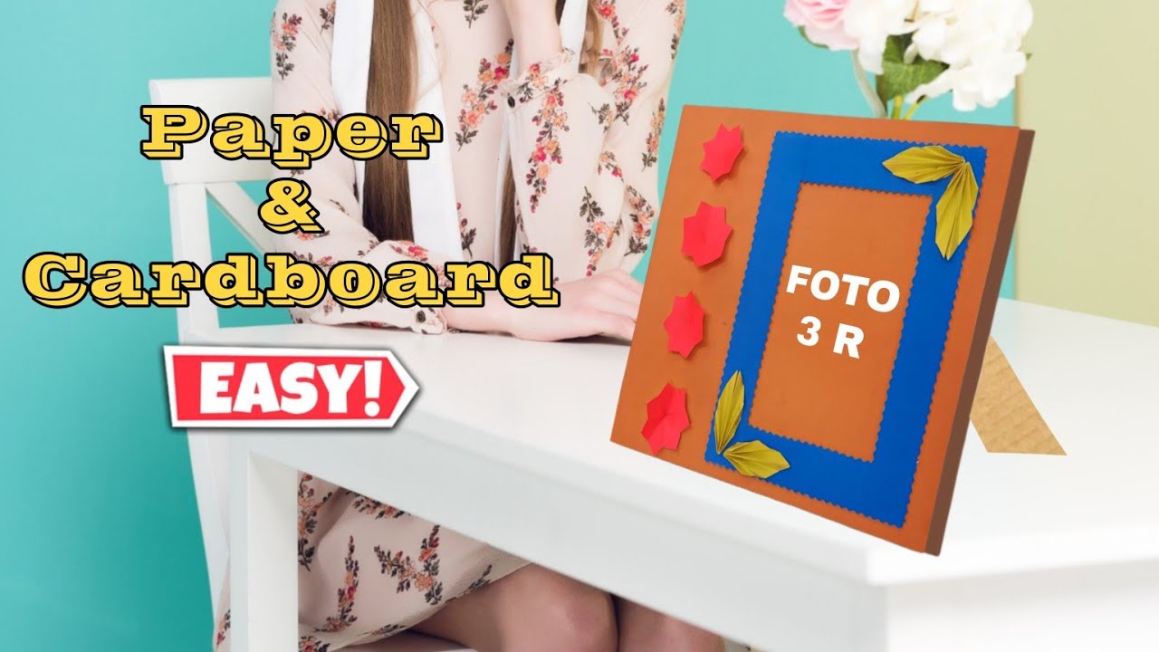 Membuat Bingkai Foto Unik dari Kardus | Diy Cardboard Photo Frame - YouTube
