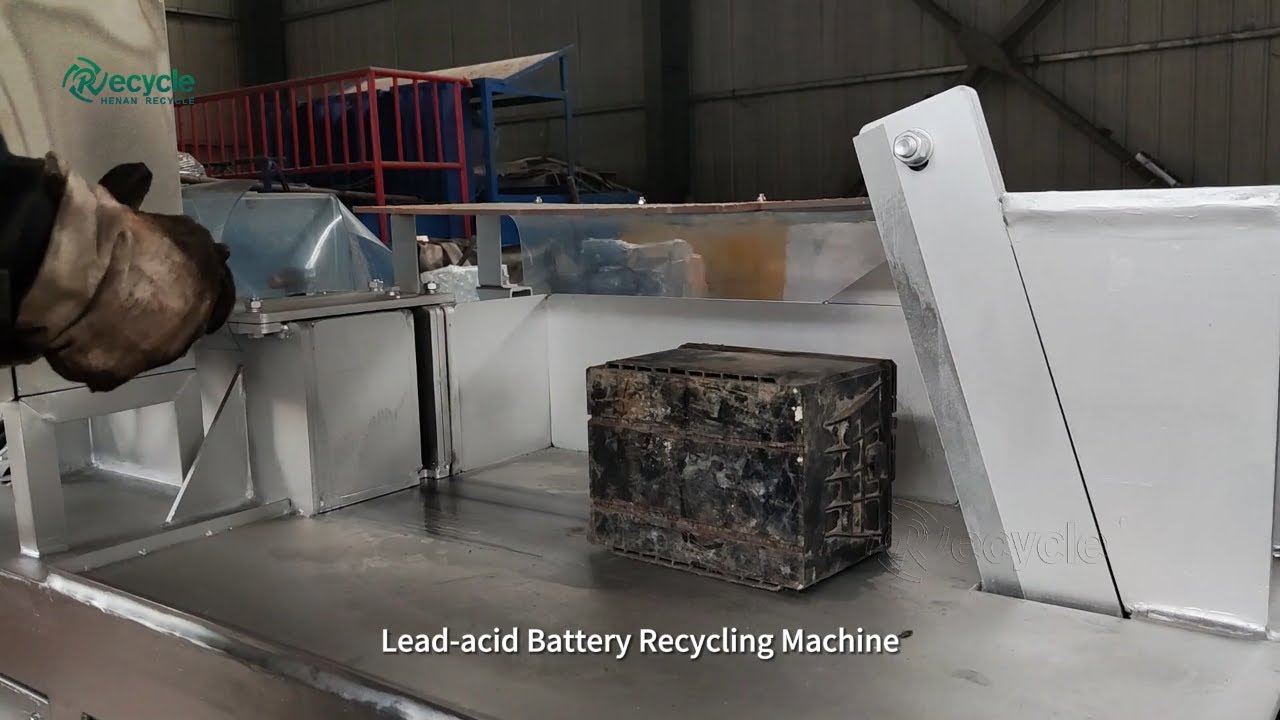 Two-step to Recycle Lead Acid Battery: Cutting and Separating - YouTube