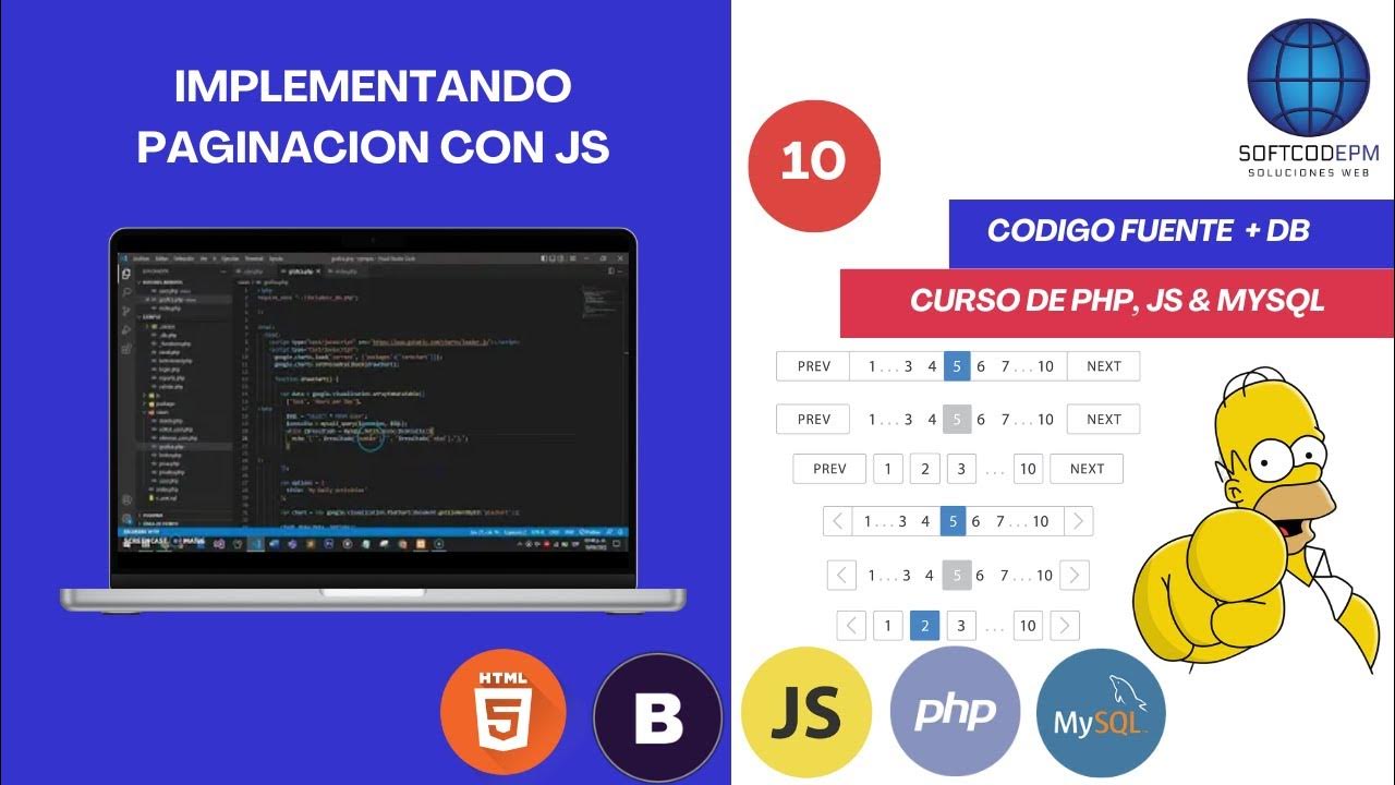 11. Sistema CRUD - Paginación con JavaScript y MySQL - YouTube