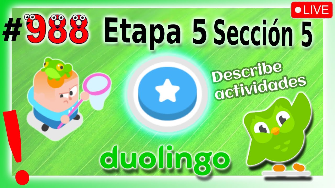 🟢APRENDIENDO INGLES con DUOLINGO - Etapa 5 - Sección 6 👉 UNIDAD ...