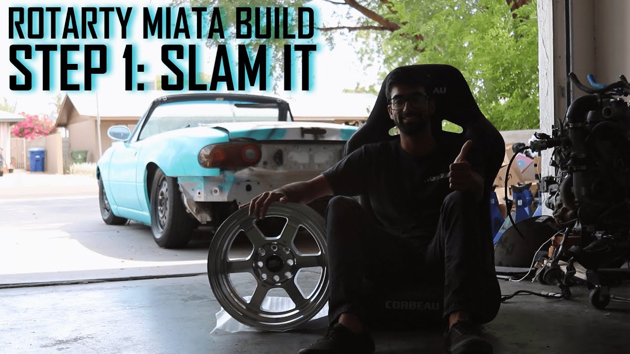 Rotary Miata Build | Pt. 1 (Subframe and Coilovers) - YouTube