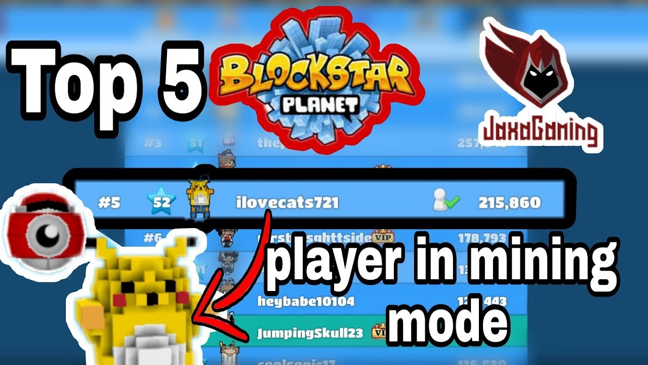 Blockstarplanet- Mining with top 5 player. UK server - YouTube