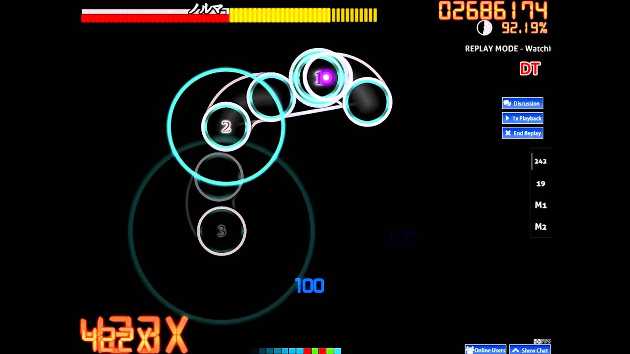 Osu! Phantasma - Snow Light Night [Difficult] DT - YouTube