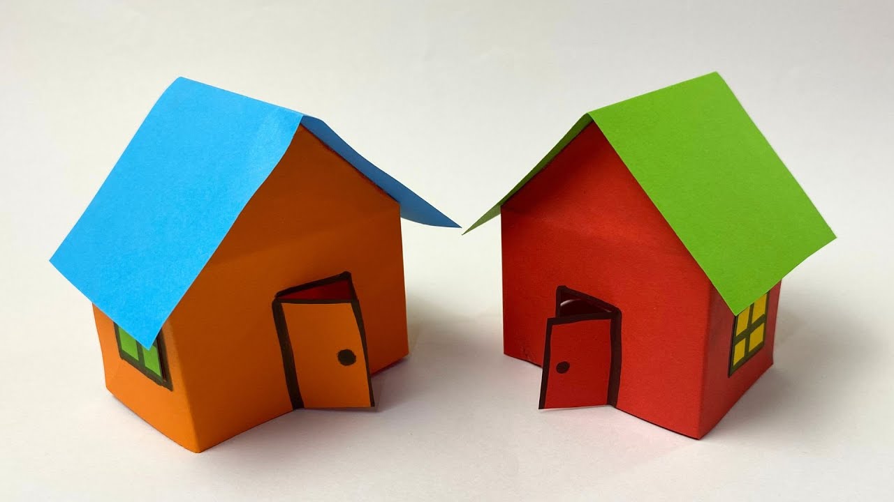 School Project Ideas | How to Make a Paper House? Activities for 4-6 ...