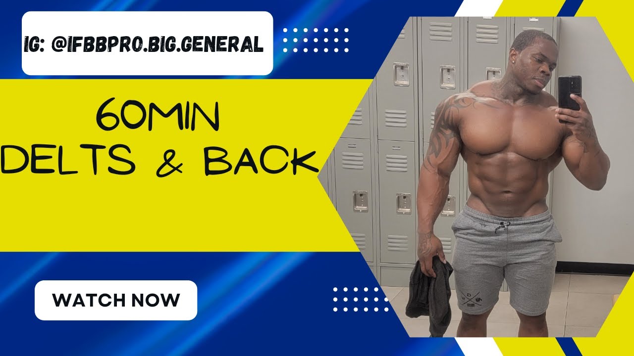 IFBB Pro Trains Delts and Back in 60 minutes - YouTube