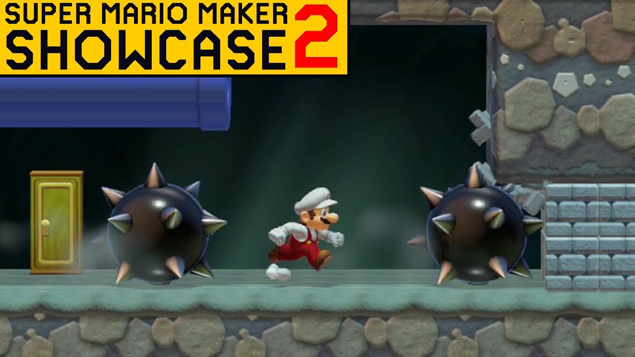 Super Mario Maker Showcase 2 - Spike Caverns - YouTube