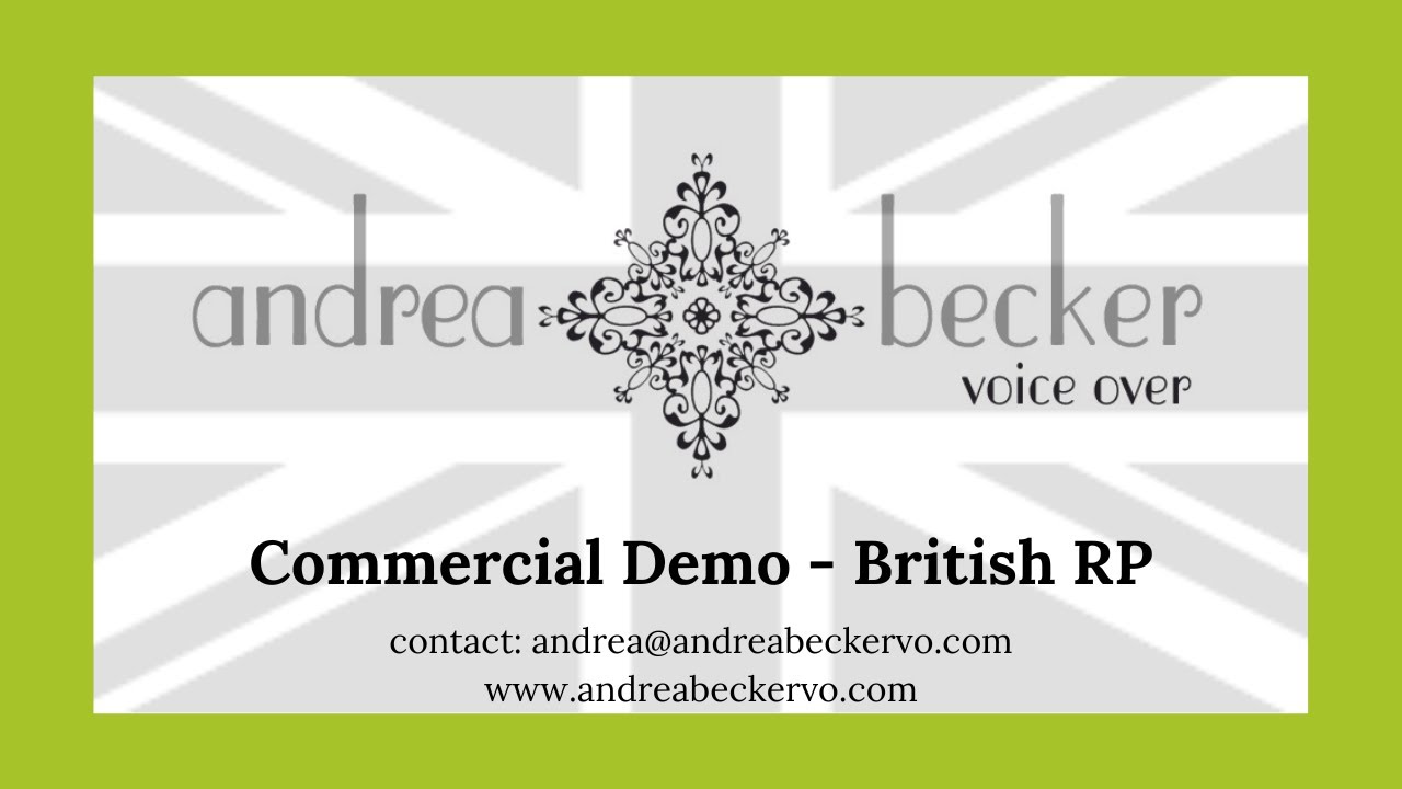Andrea Becker - COMMERCIAL VOICE OVER DEMO (BRITISH RP) - YouTube