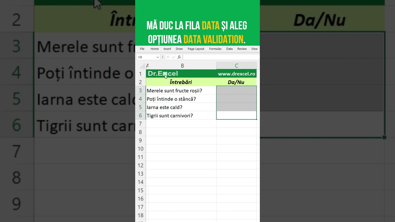 Cum Po i S Faci O List De Validare n Excel Cu Instrumentul Data Cum Po i S Faci O List De Validare n Excel Cu Instrumentul Data