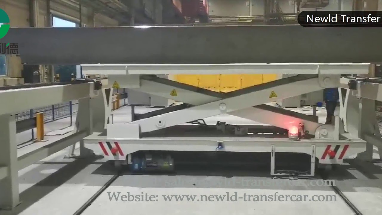 Lifting Transfer Cart - Rail Mounted Transport Platform - YouTube