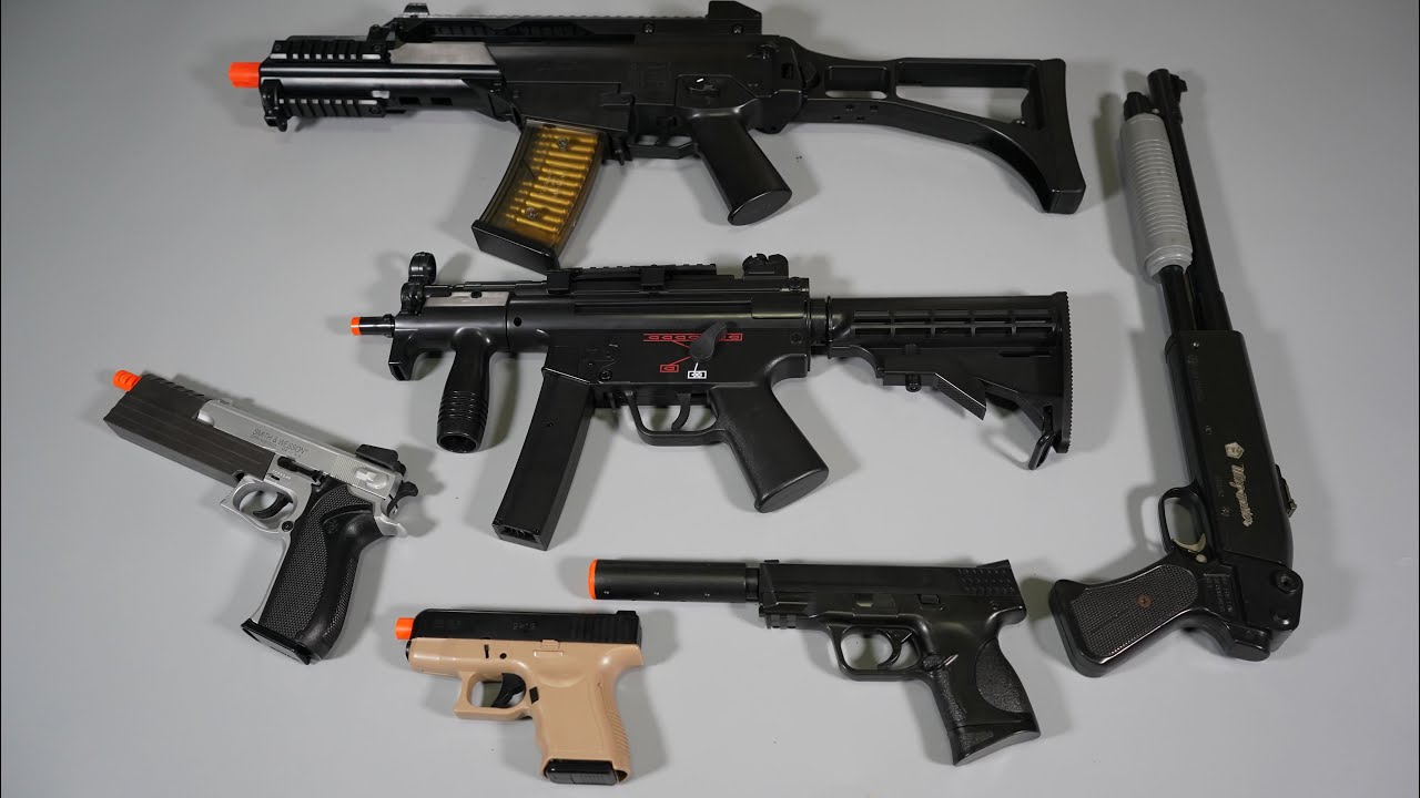 REALISTIC TOY GUNS MP5K - G36 Airsoft Gun Toy Gun - Glock - ShotGun ...