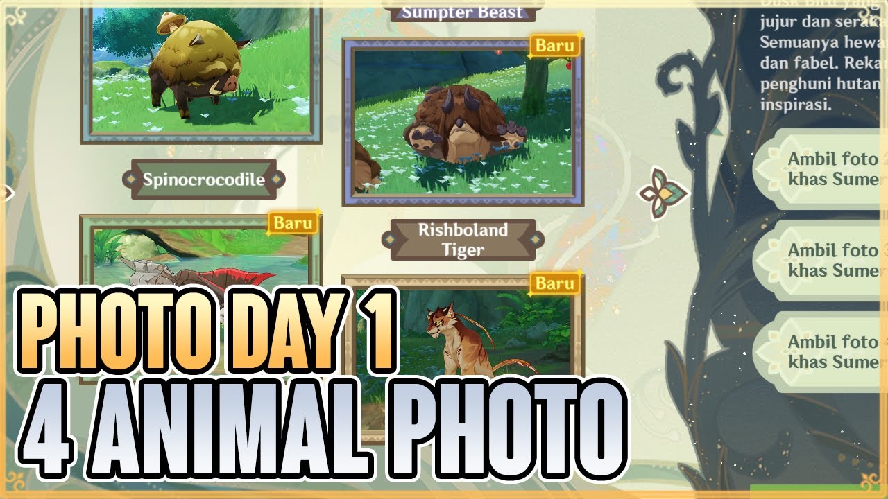 Photo Event Day 1 Animal - Genshin Impact - YouTube