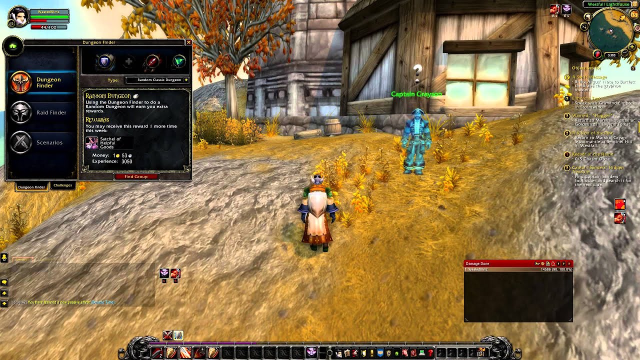 World of Warcraft - Lets Play 3 ( Warrior 1 - 90) Lighthouse GHOSTS ...