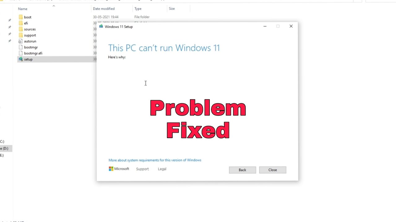 This PC can't run windows 11 | This PC doesn't meet the minimum system ...