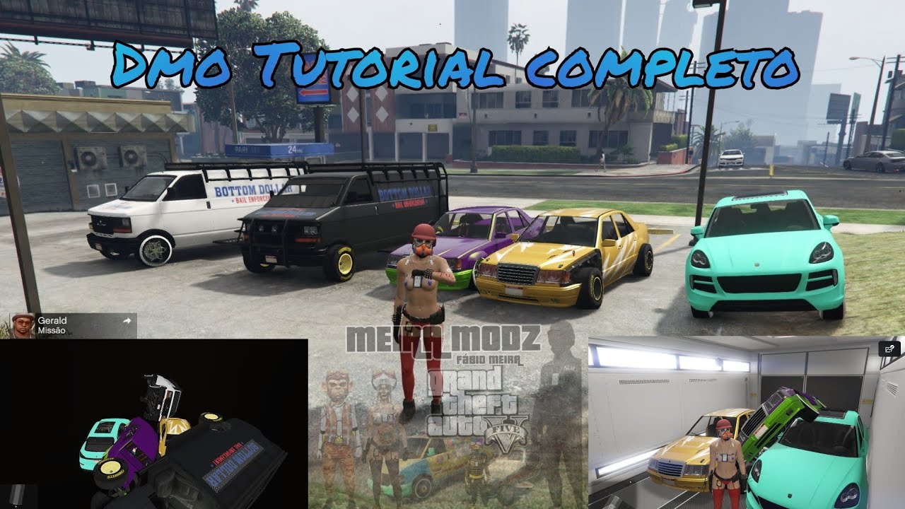 Tutorial completo de como criar carros no Dmo e trazer 2 de cada vez para o online #gta #ps4 ...