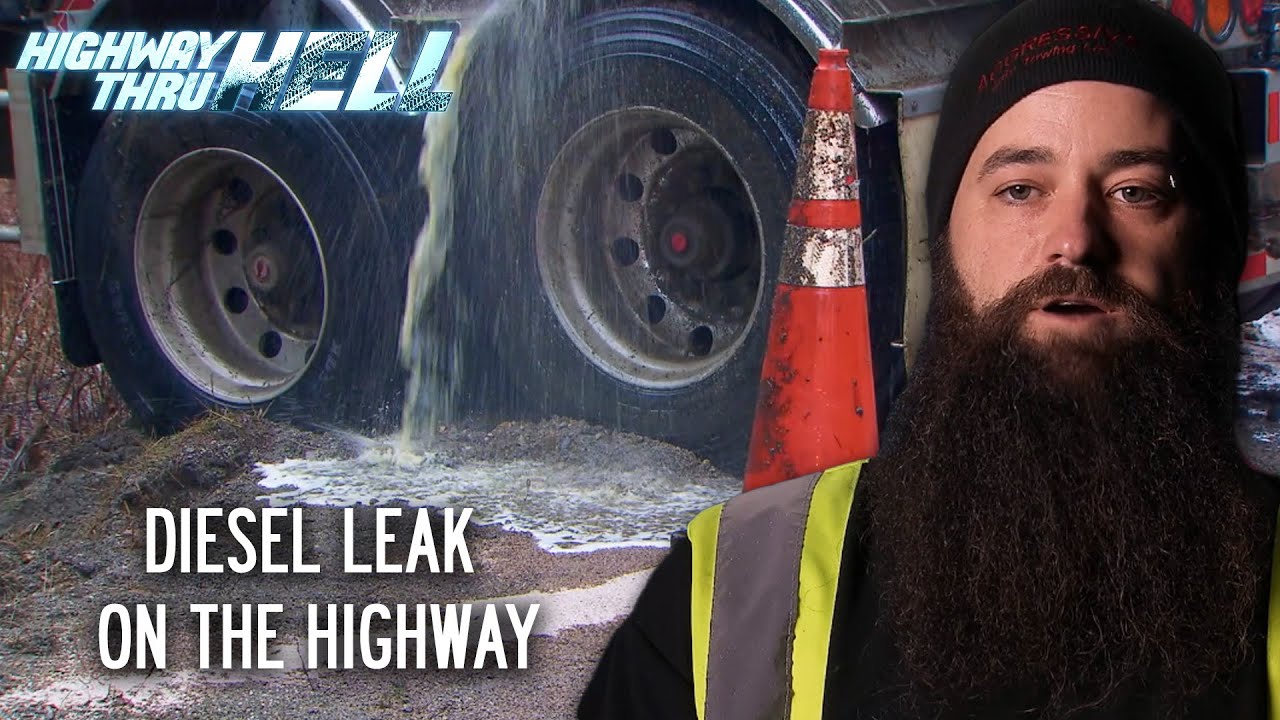 Merv Races to Contain diesel Leak | Highway Thru Hell - YouTube