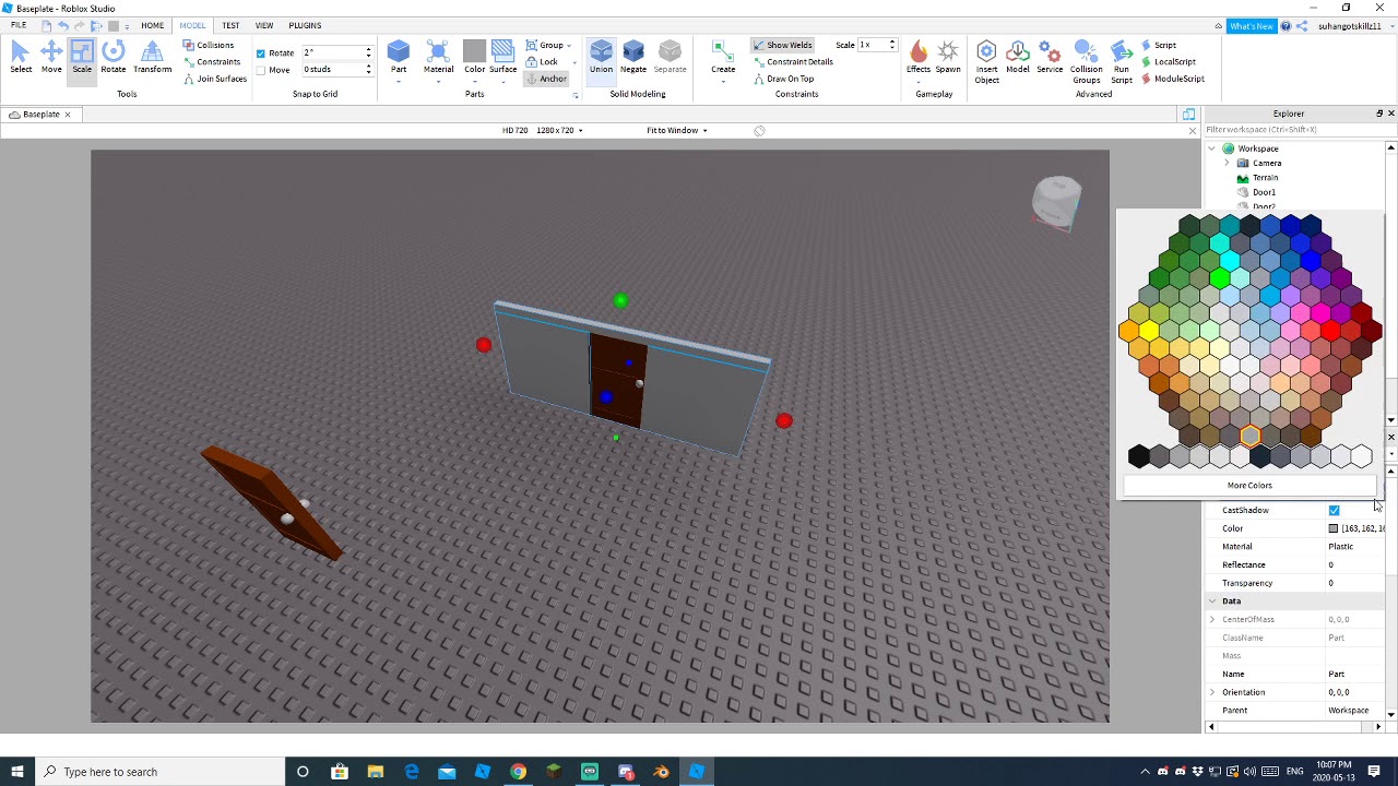 How to make a animated door - YouTube