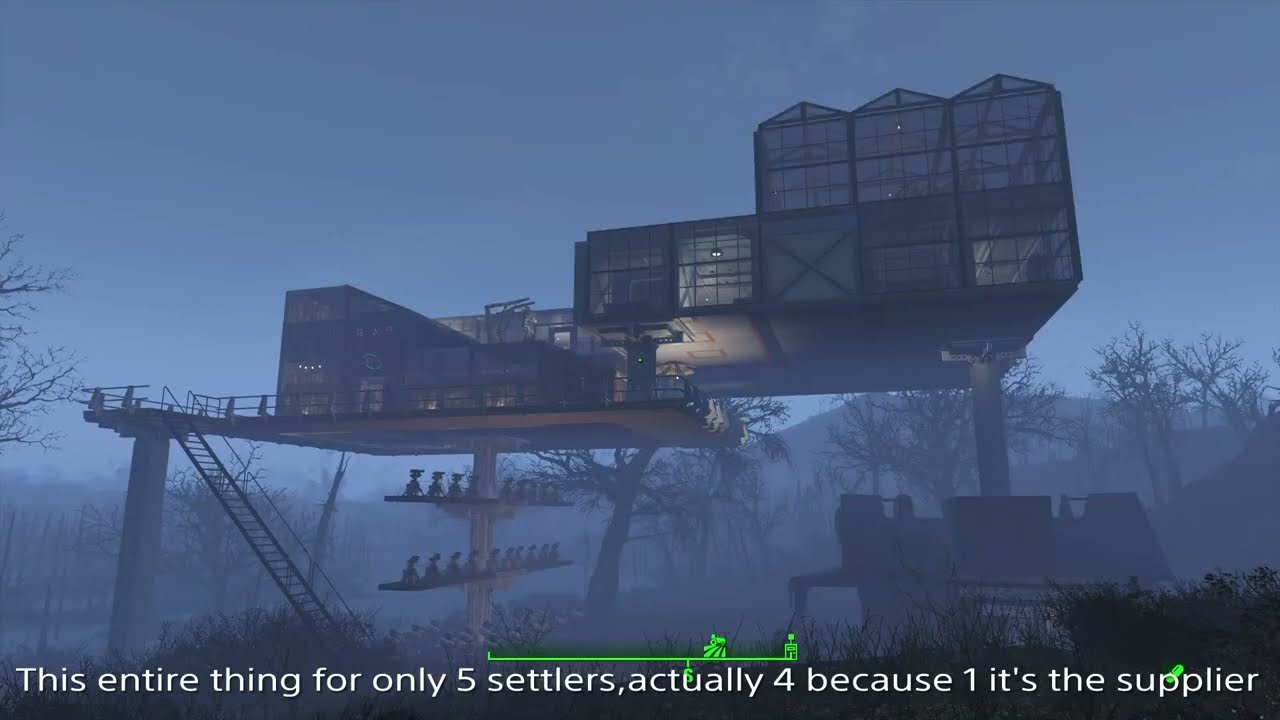 Fallout 4 2022 - Somerville Place - Barn + Vault Settlement - YouTube