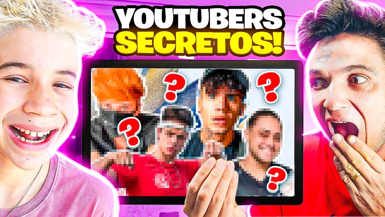 Descobrimos os Youtubers Secretos de Vocês😮 - YouTube