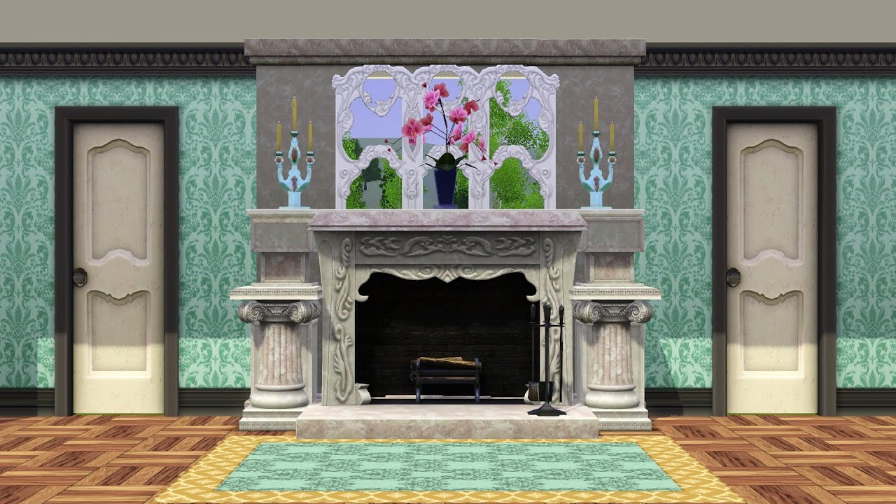 The Sims 3 - Old Fireplace design! - YouTube