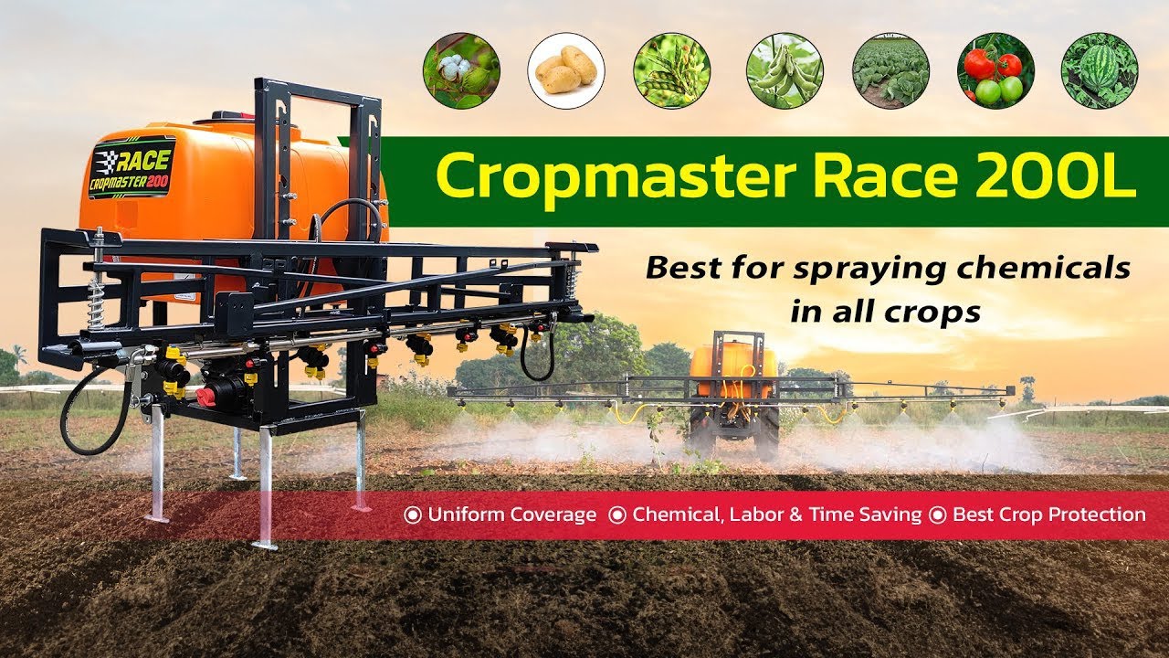 MITRA Cropmaster Race 200L | Boom Sprayer |Tractor Operated Boom ...