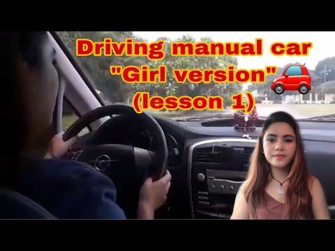 DRIVING MANUAL CAR “girl version” 💁🏼‍♀️ (lesson 1) - YouTube