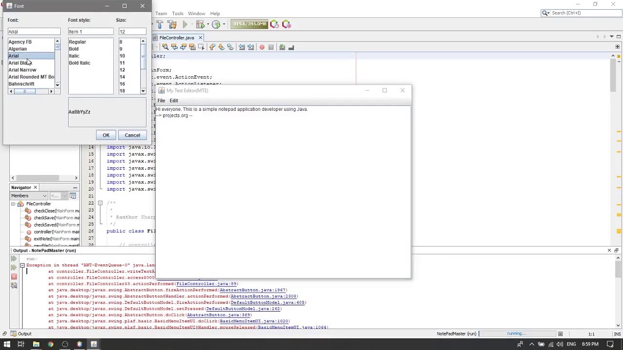 TEXT EDITOR APPLICATION IN JAVA WITH SOURCE CODE - YouTube