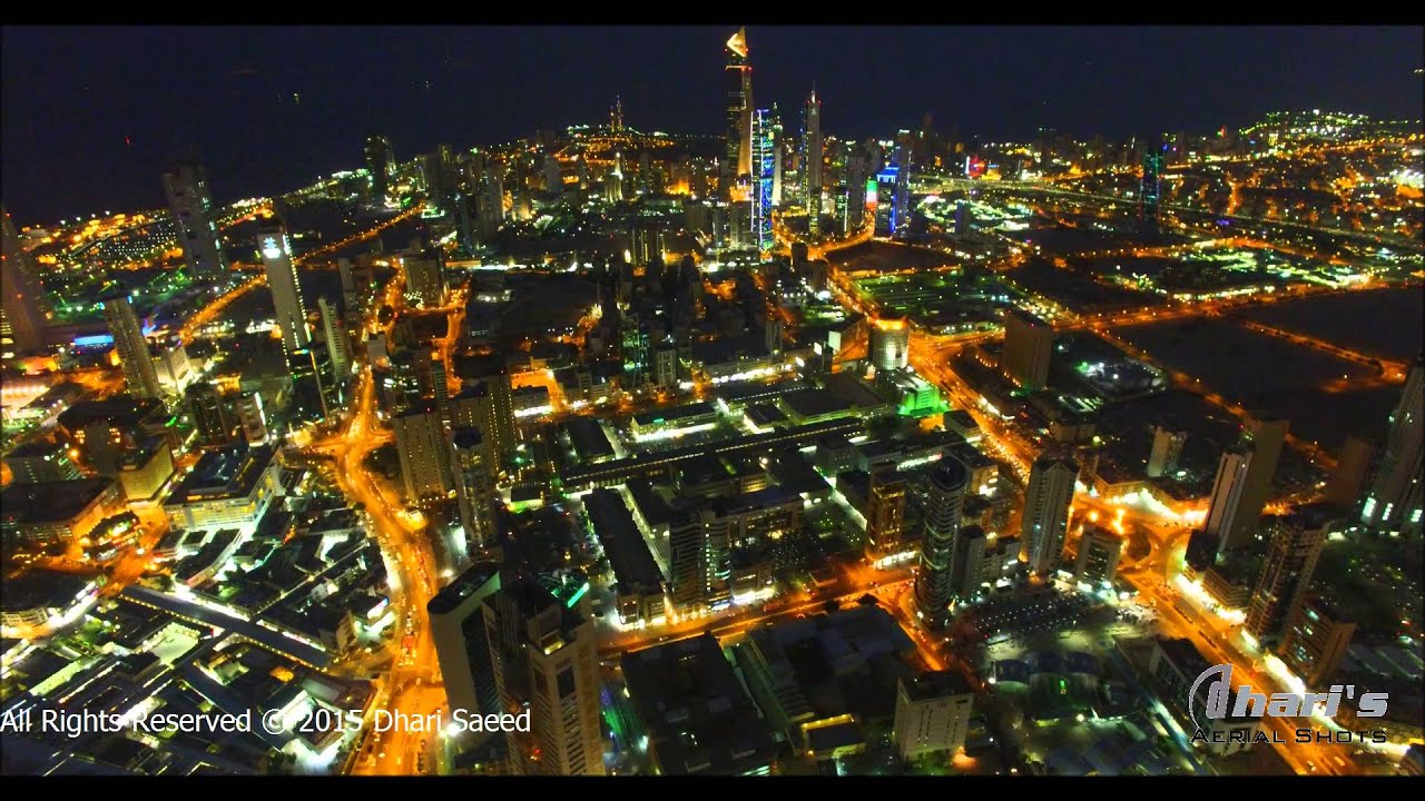 Kuwait City Bird's Eye View - Phantom 3 Profession - YouTube