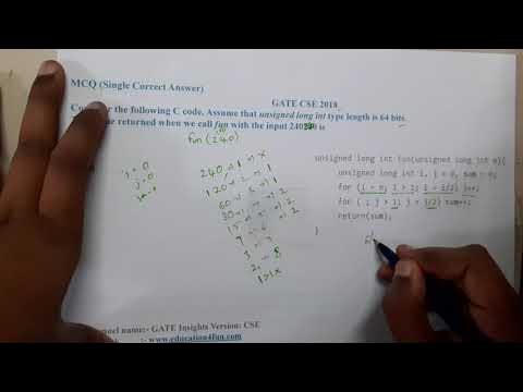 GATE CSE 2018 Q || C PROGRAMMING ||Data Structure || GATE Insights Version: CSE - YouTube