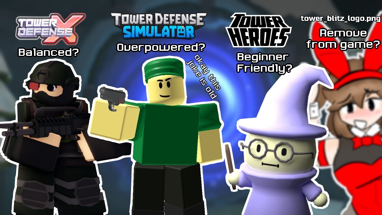 Ranking Starter Towers in Roblox Tower Defense Games - YouTube