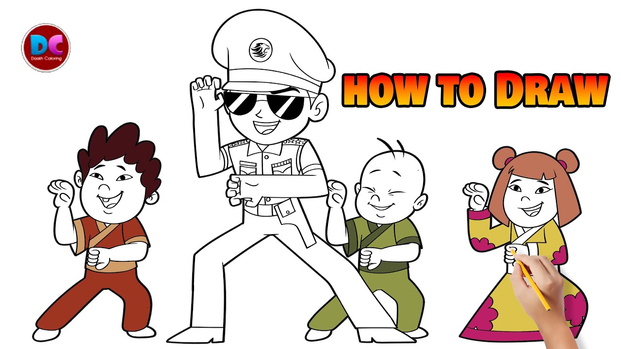 DRAW Little Singham Like a Pro! - YouTube