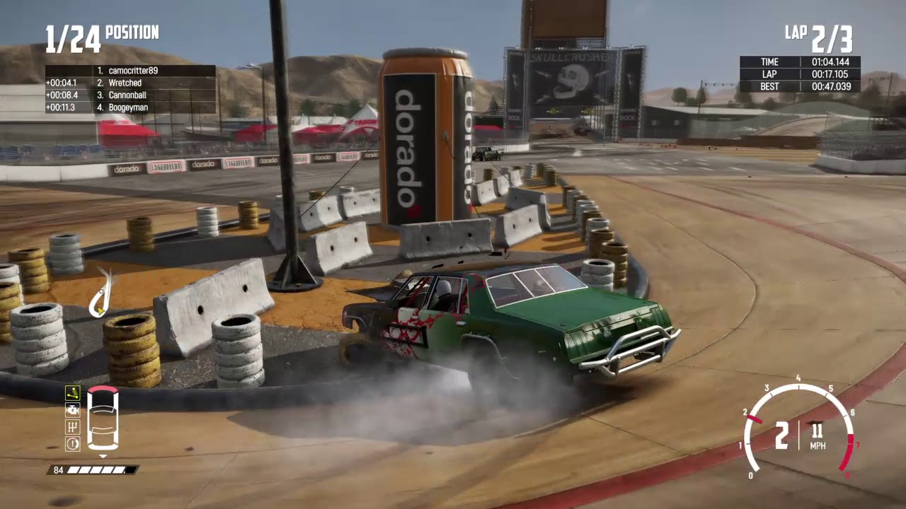 Wreckfest loop of death - YouTube
