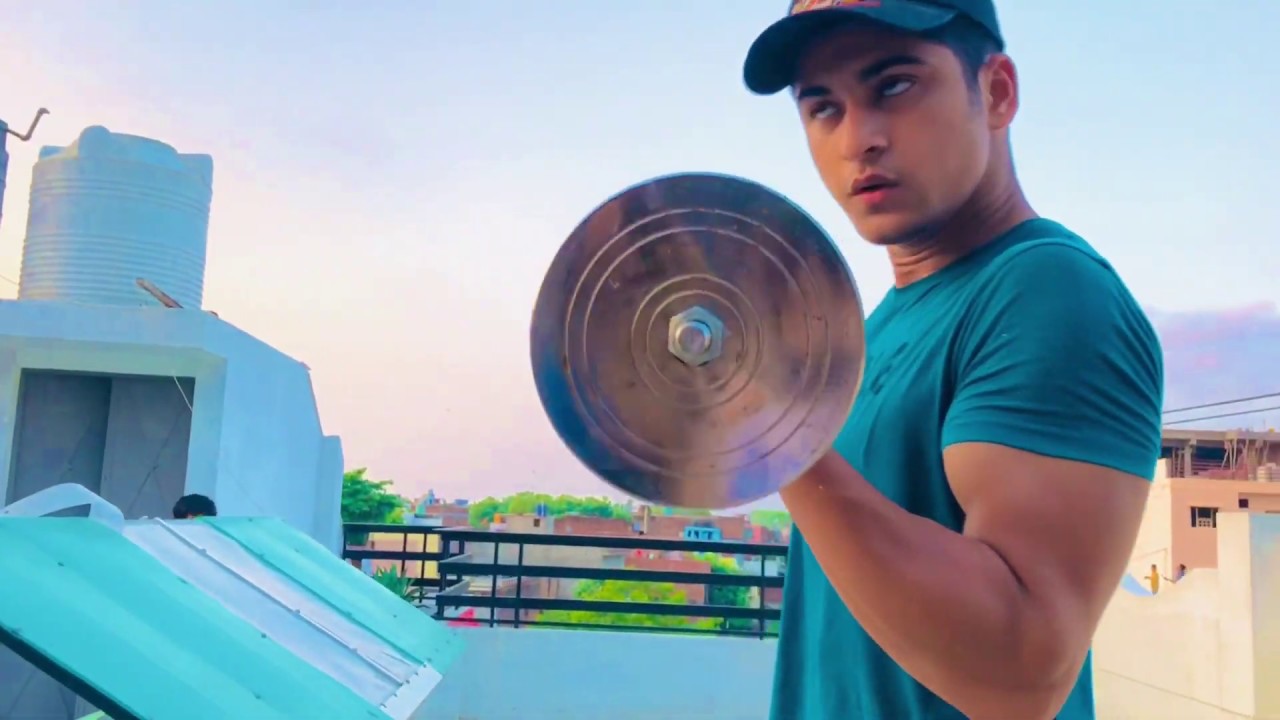 Hamza fitness motivation | biceps workout | at home | - YouTube