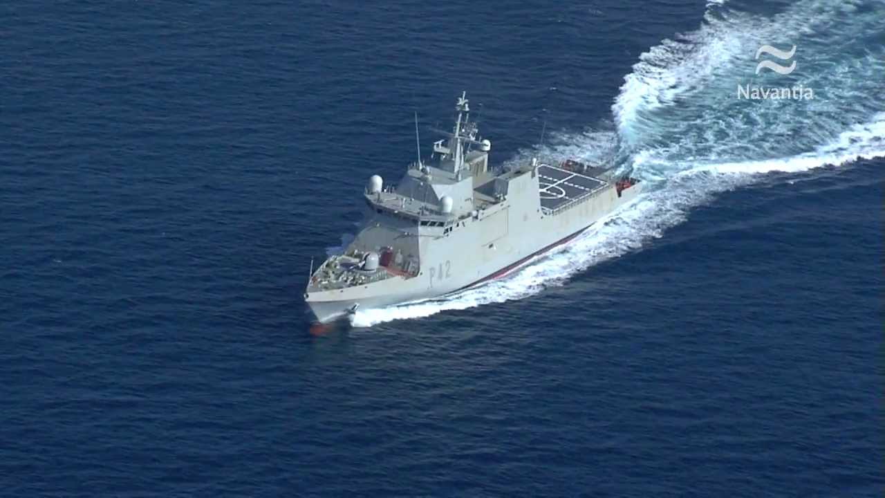 NAVANTIA: Pruebas de Mar BAM P-42 "Rayo". Armada Española - YouTube