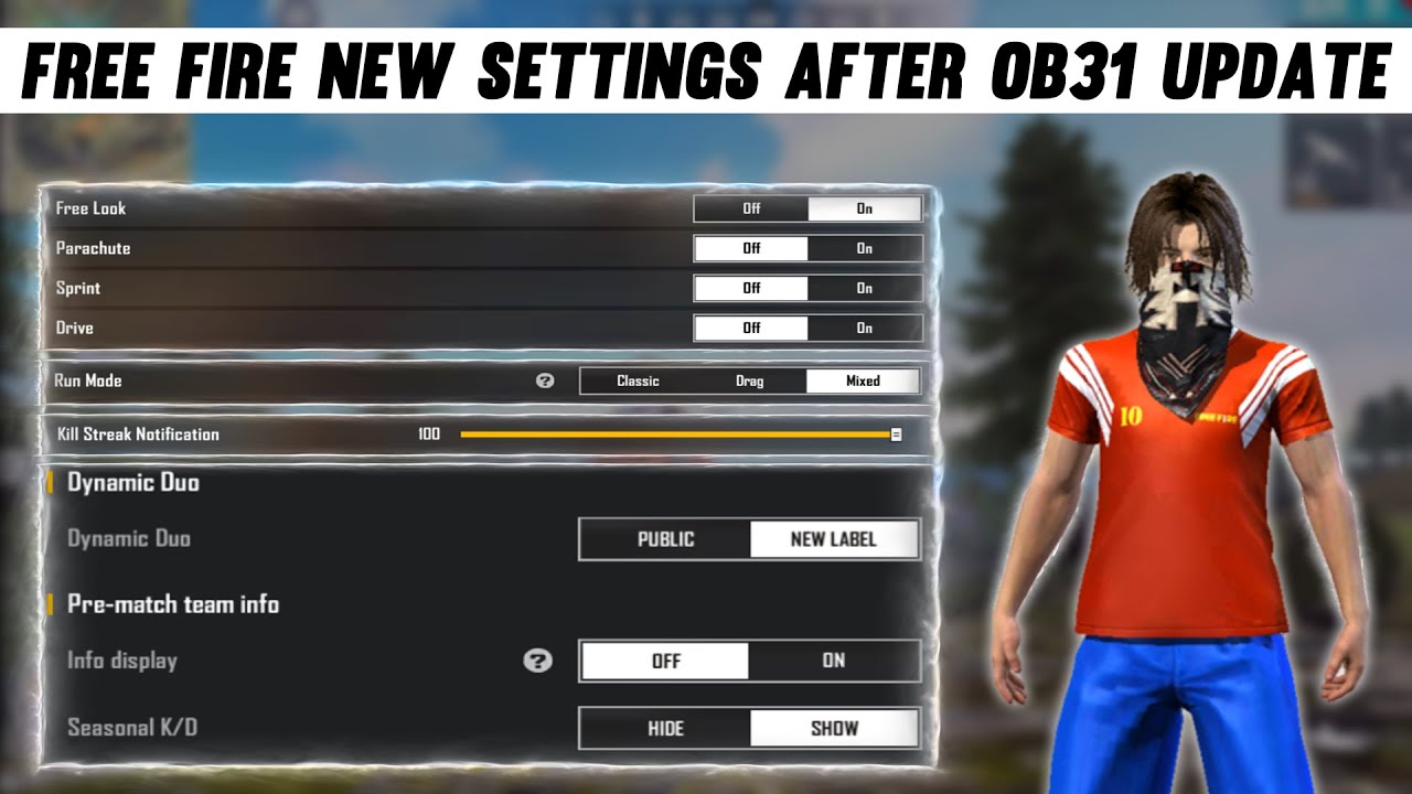 free fire new setting after ob31 update | free fire privacy | free fire ...