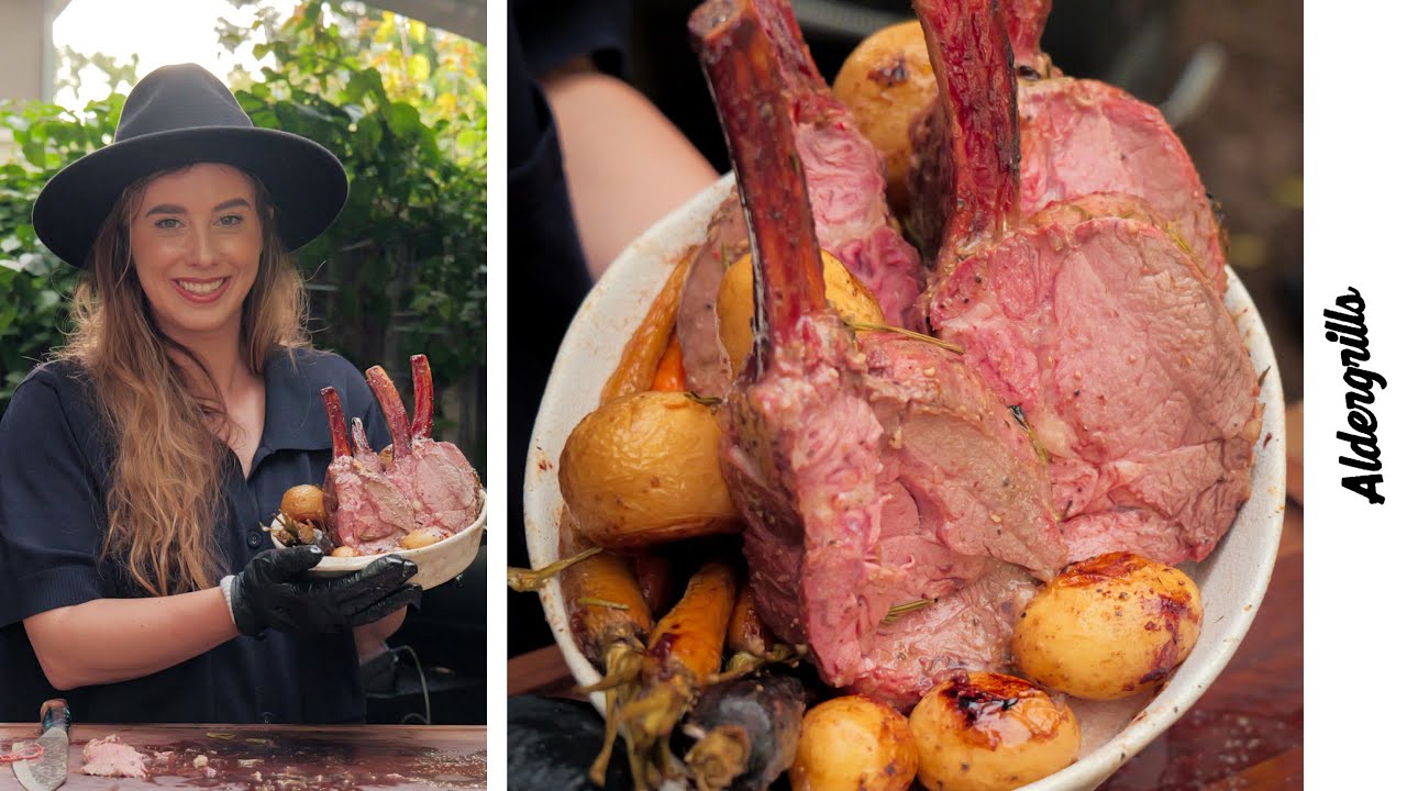 Wood Fired Prime Rib Roast with a Honey Mustard Crust - YouTube