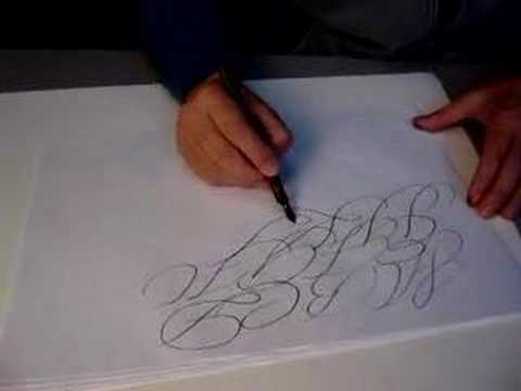 Ricardo Rousselot calligraphy in motion - YouTube