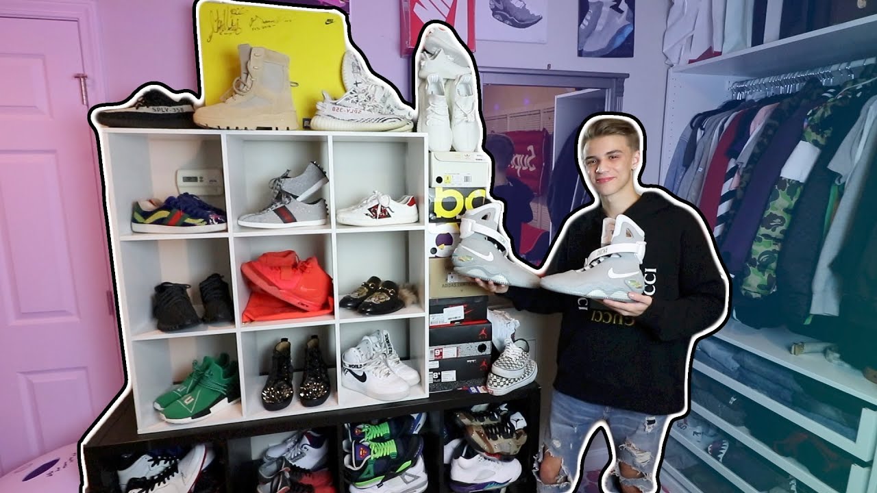 MY ENTIRE SNEAKER COLLECTION!! (NIKE, ADIDAS, GUCCI, ETC) - YouTube