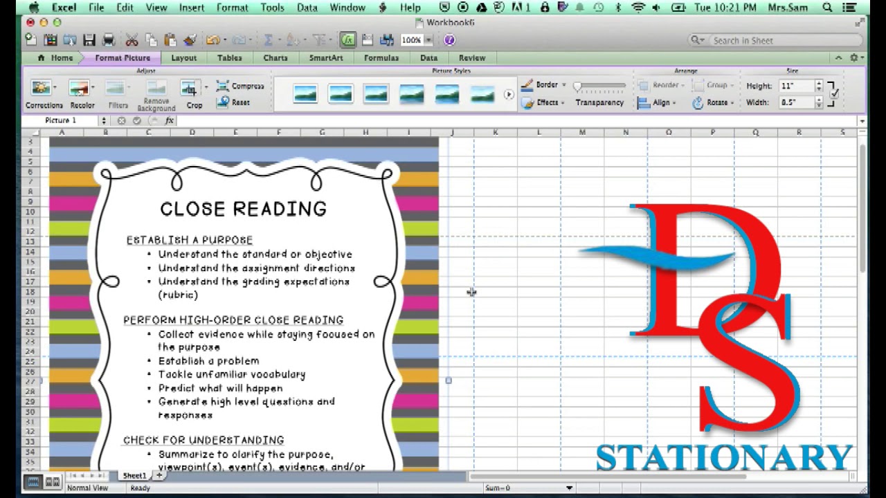 How to create poster in microsoft office Exel - YouTube