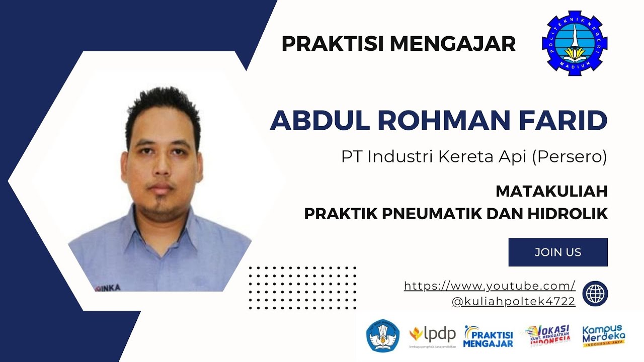 Perkuliahan Praktik Pneumatik Hidrolik Bersama Praktisi Bapak Abdul ...