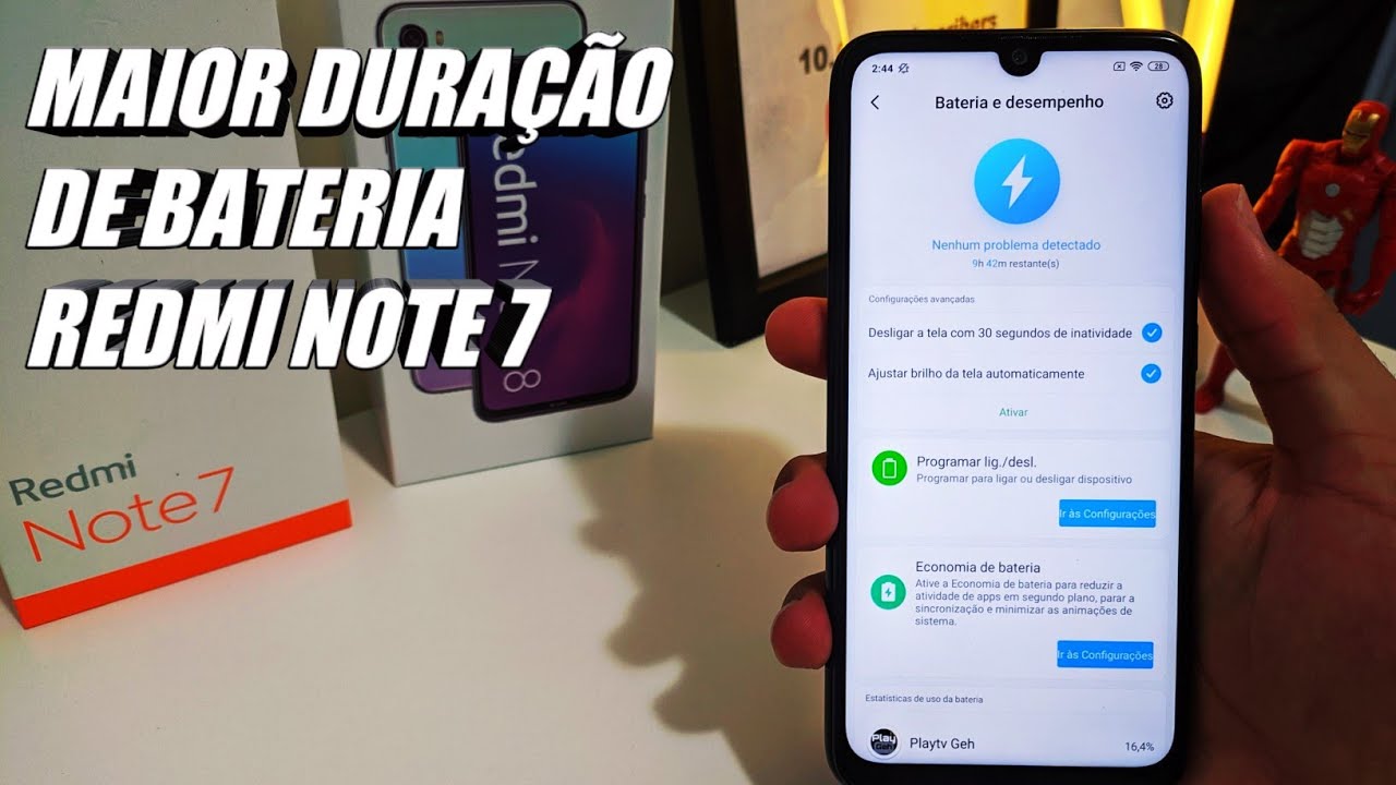 DICAS PARA AUMENTAR A DURAÇÃO DE BATERIA DO SEU REDMI NOTE 7 - YouTube