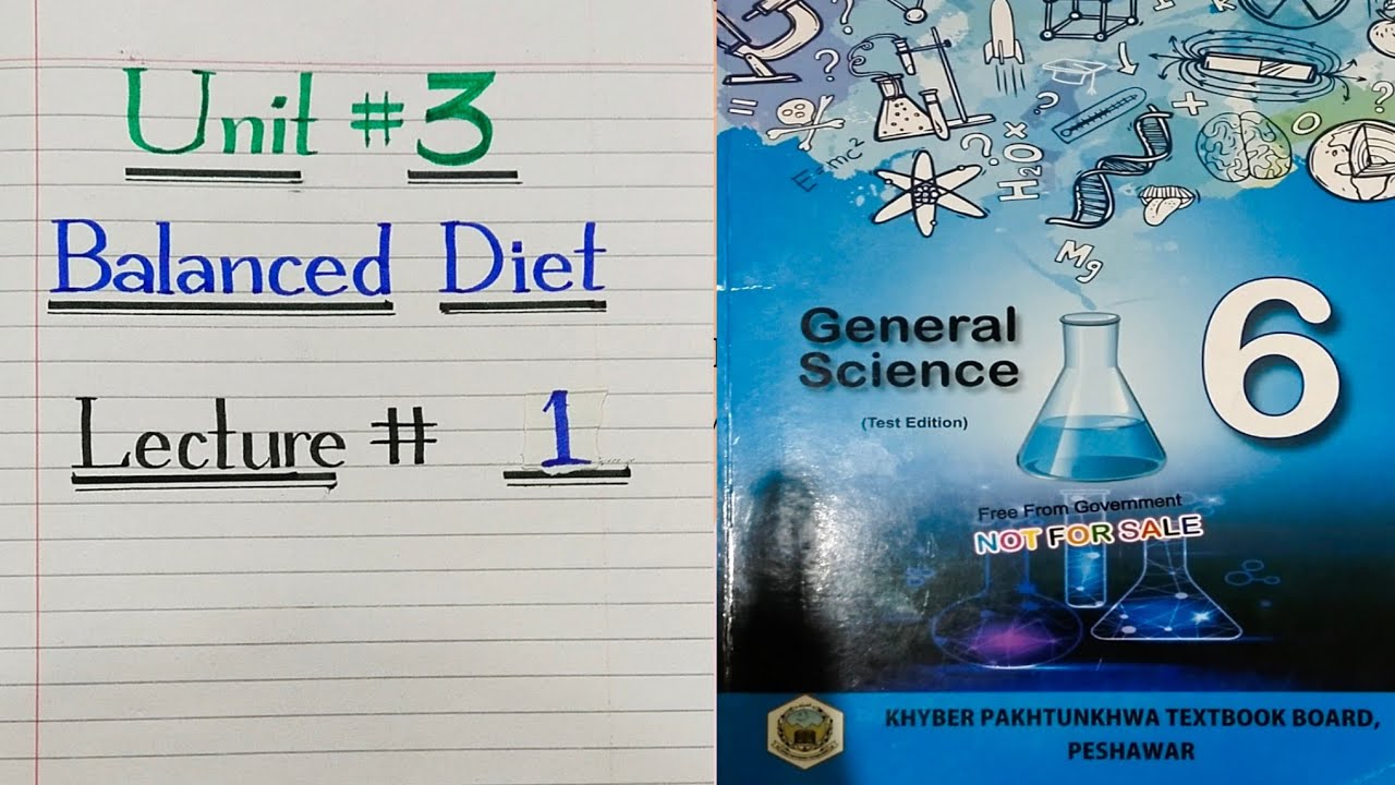 Grade 6 Unit 3 Balanced Diet Lesson 1 #generalscience #science #class6 ...