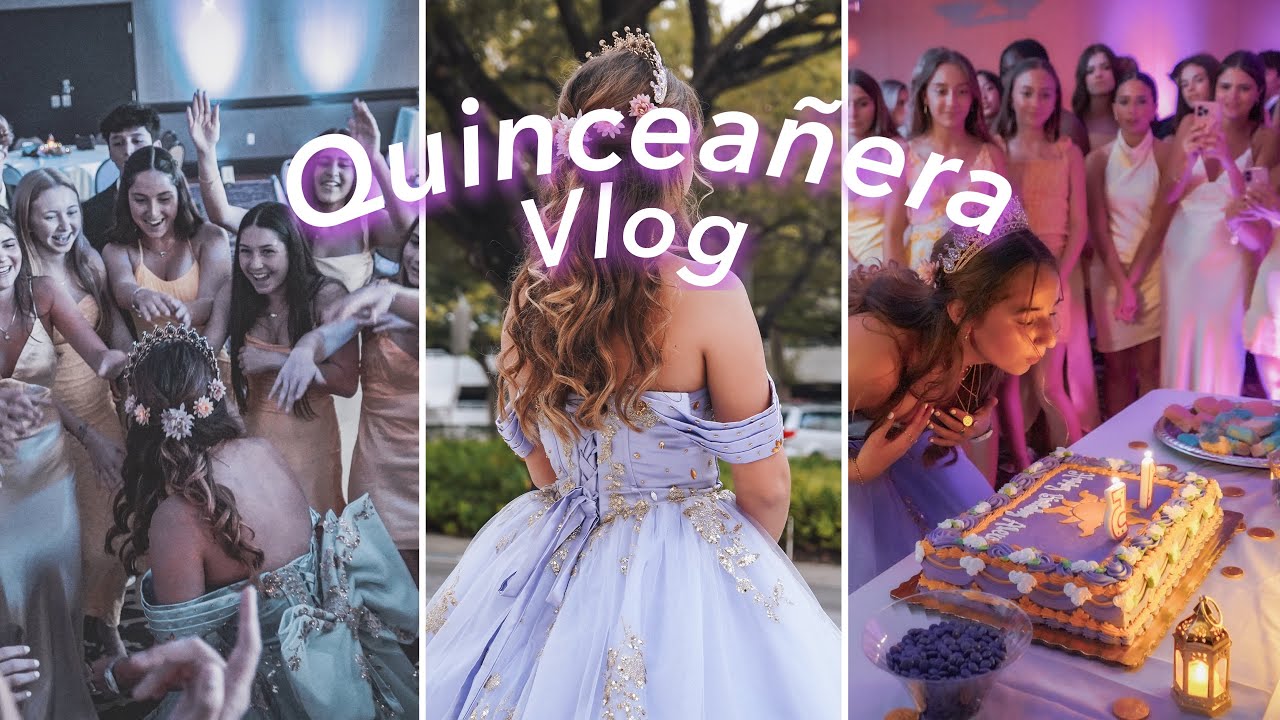 My Quinceañera Vlog!! | setting up, getting ready, party! - YouTube