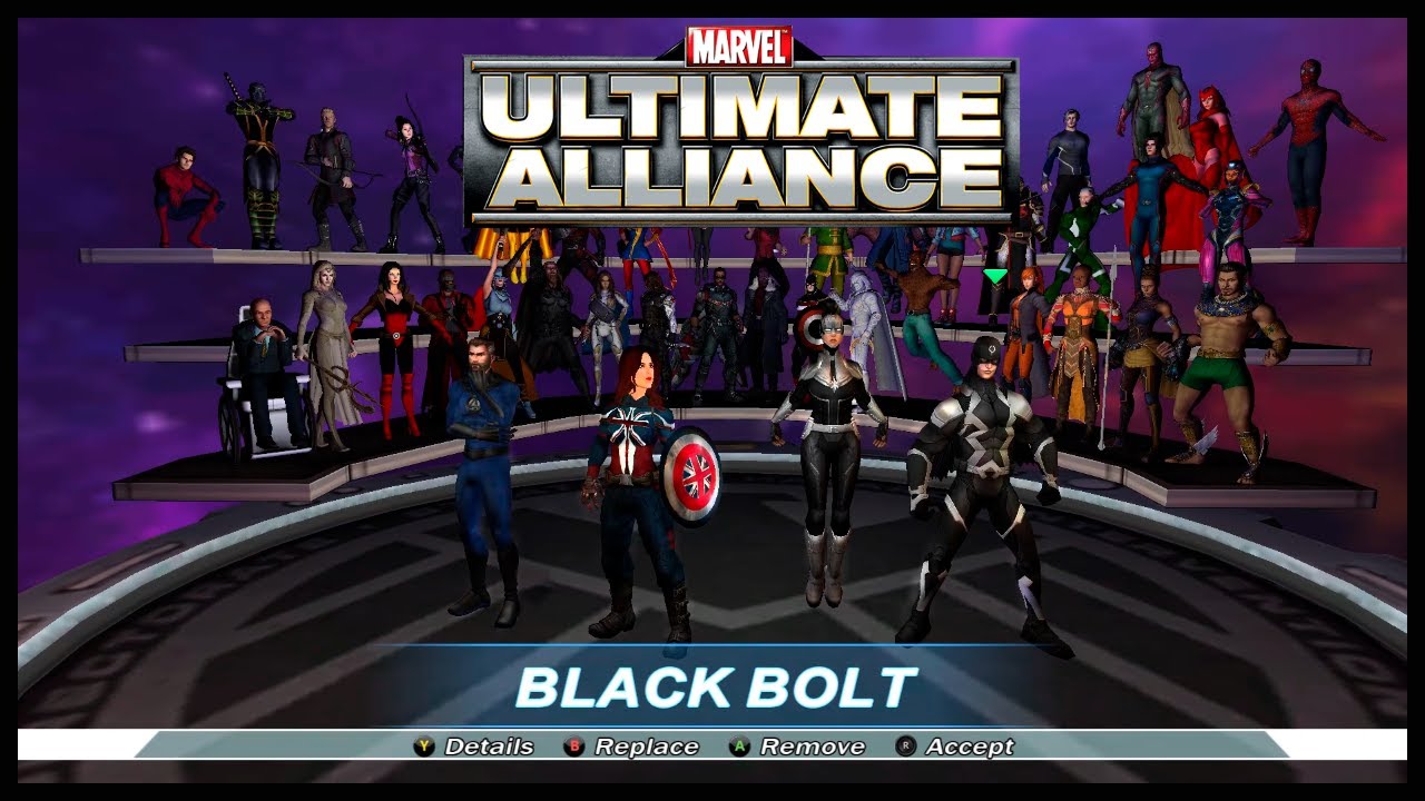 Reed Richards, Captain Carter, María Rambeau, Black Bolt - #21 - Marvel Ultimate Alliance - Mods ...