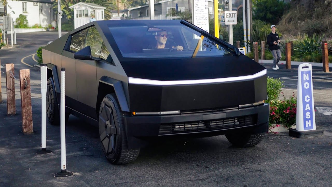 Tesla Cybertruck Prototypes Closeups - Cybertruck Chief Designer Driven ...